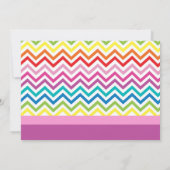 Colorful Chevron Party Invitation | Zazzle