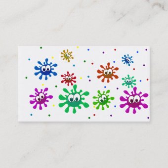 Colorful children calling card | Zazzle