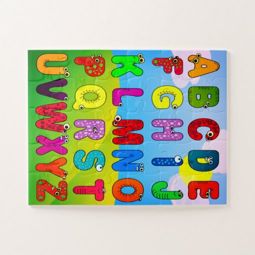 Colorful Children's Alphabet Jigsaw Puzzle | Zazzle