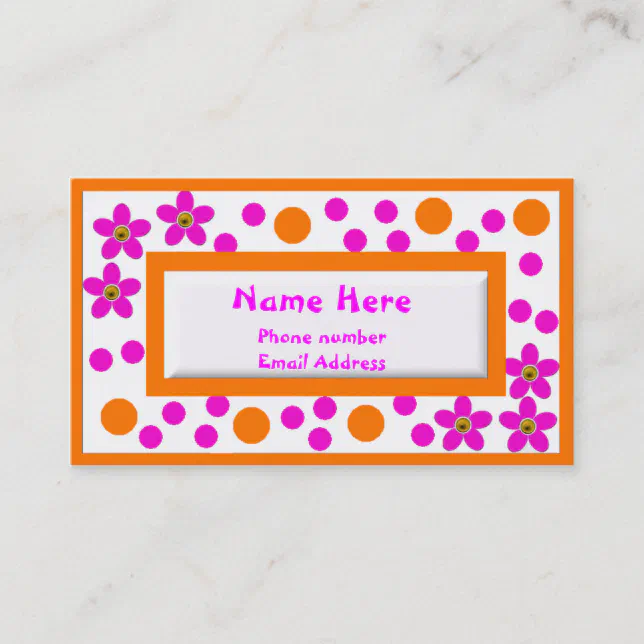 Colorful Childrens Calling Cards | Zazzle