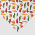 Colorful Chili peppers Tissue Paper | Zazzle