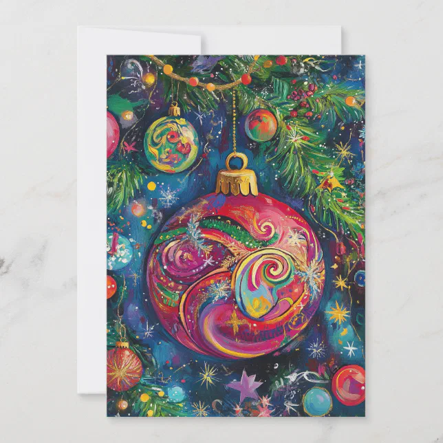 Colorful Christmas Card | Zazzle