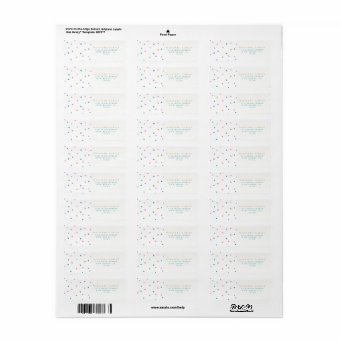 Colorful Christmas Dots Labels | Zazzle