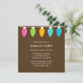 Colorful Christmas Lights Invitation | Zazzle