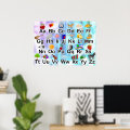 Colorful Classroom ABC Alphabet Poster | Zazzle
