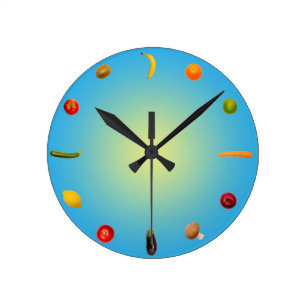 Vegetable Wall Clocks | Zazzle