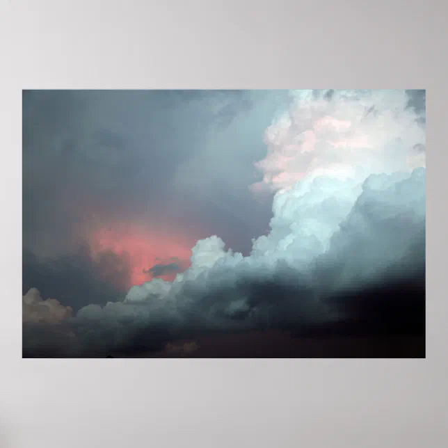 Colorful clouds poster | Zazzle