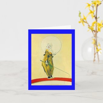 COLORFUL CLOWN CARD w/ CLOWN'S PRAYER! | Zazzle