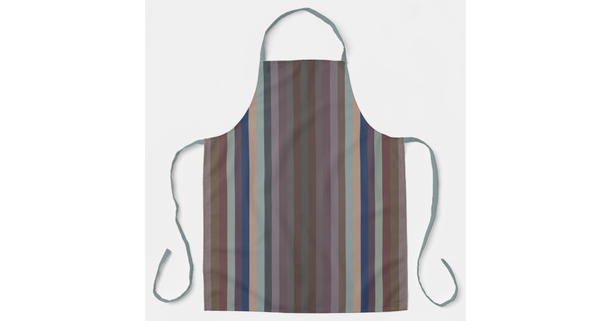 Colorful Colors Of The Year Vertical Stripes Apron | Zazzle