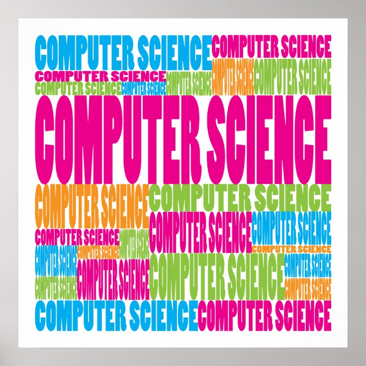 Colorful Computer Science Poster | Zazzle