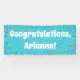 Colorful Confetti Bright Turquoise Congratulations Banner | Zazzle