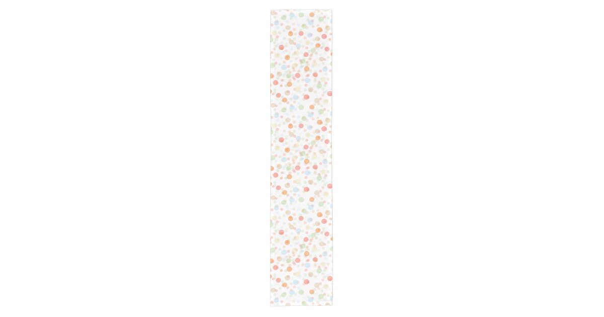 Colorful Confetti Table Runner | Zazzle