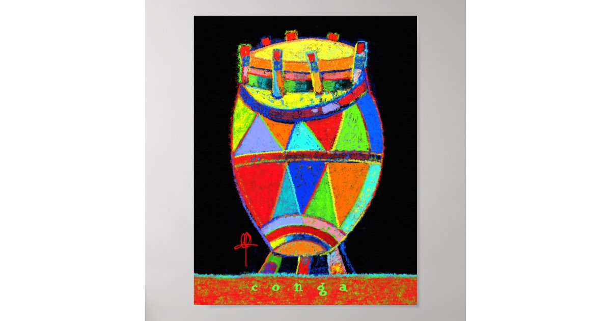 Colorful Conga Poster | Zazzle