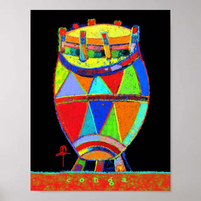Colorful Conga Poster | Zazzle
