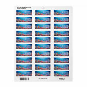 Colorful Coral Reef Tropical Fish Beach Address Label | Zazzle