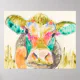 Colorful Cow Design Poster | Zazzle