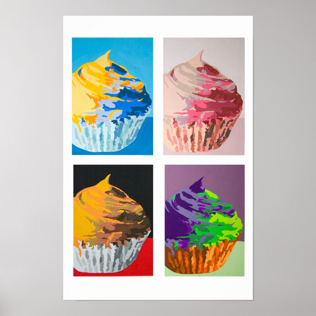 Colorful Cupcakes Poster | Zazzle