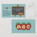 Colorful Custom Teacher's Business Card | Zazzle