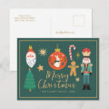 Colorful Cute Christmas Family Cookie Card | Zazzle