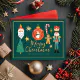 Colorful Cute Christmas Family Cookie Card | Zazzle