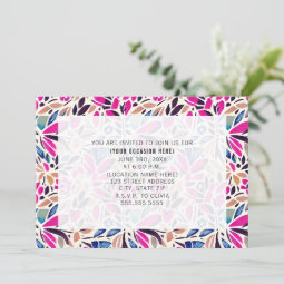 Colorful Cutouts All Purpose Generic Party Invitation | Zazzle