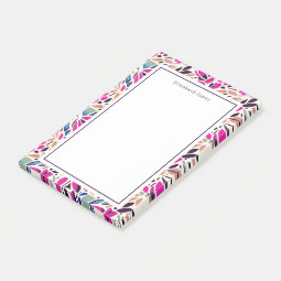 Colorful Cutouts Floral Post-it Notes | Zazzle