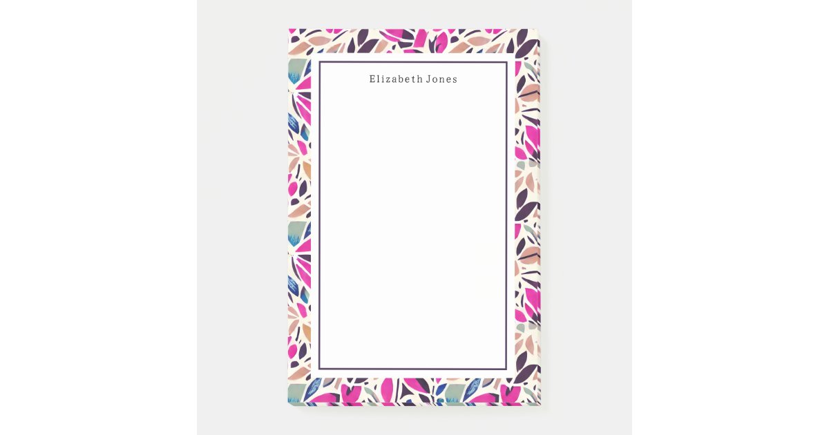 Colorful Cutouts Floral Post-it Notes | Zazzle