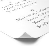 Colorful Dainty Wild Alphabetical Seating Chart | Zazzle