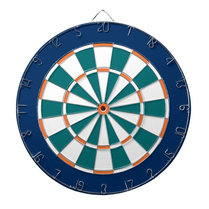 Colorful Dart Board in Miami colors | Zazzle.com