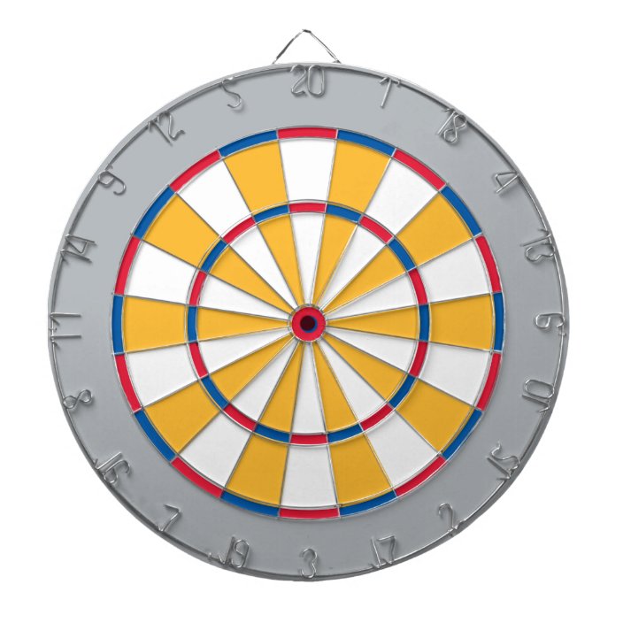 Colorful Dart Board in Pittsburgh colors | Zazzle.com