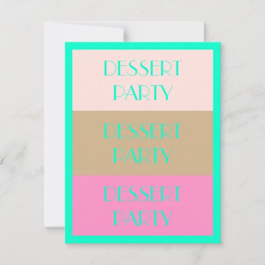 COLORFUL DESSERT PARTY INVITATION "NEAPOLITAN" | Zazzle.com