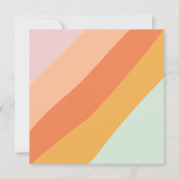Colorful Diagonal Stripes Retro Sweet Candy Pastel Thank You Card | Zazzle