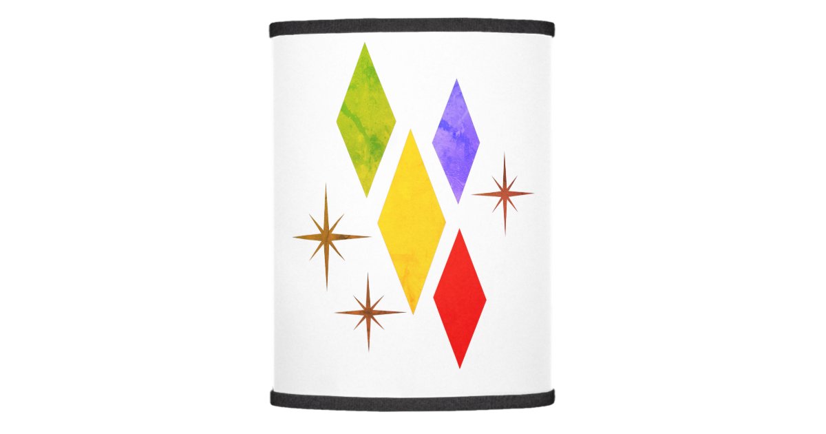 Colorful Diamonds and Vintage Stars. Lamp Shade | Zazzle