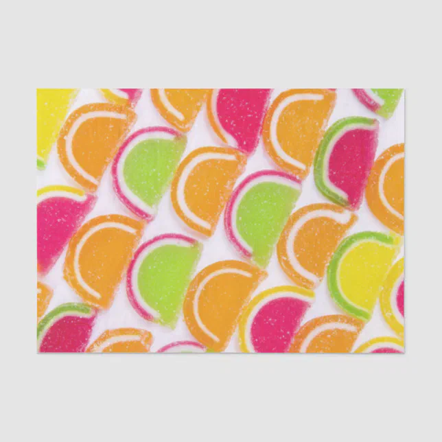 Colorful Different Jelly Candy Tissue Paper | Zazzle