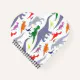 Colorful Dinosaur Pattern (Light) Notebook | Zazzle