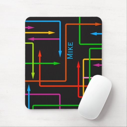 Colorful Directional Arrows Mouse Pad | Zazzle