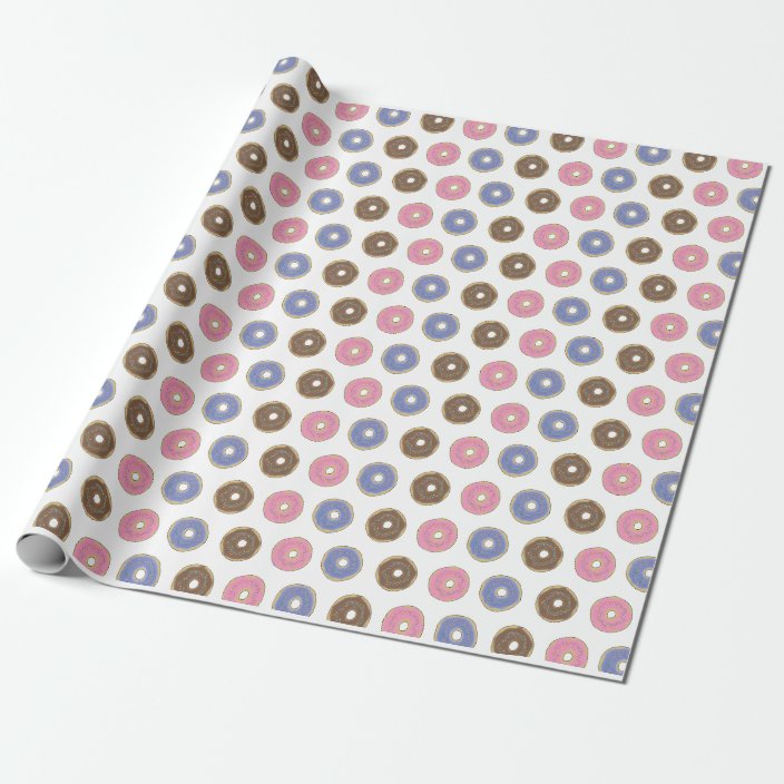 Colorful Donuts Wrapping Paper | Zazzle.com