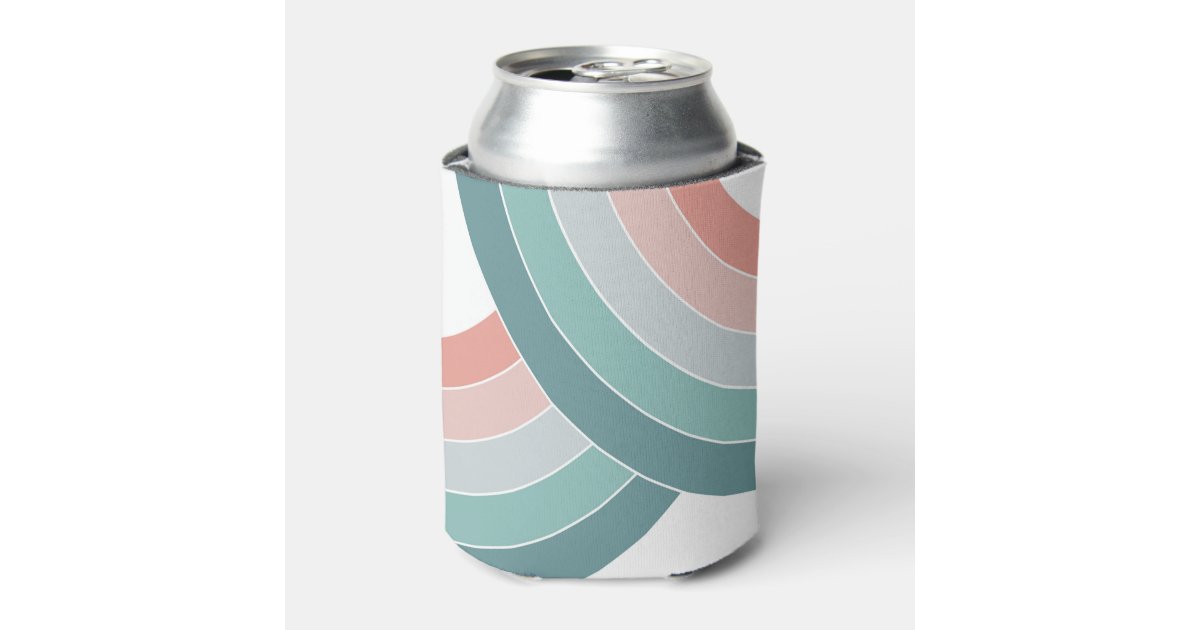 Colorful double arches in retro style can cooler | Zazzle