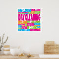 Colorful Dry Cleaning Poster | Zazzle