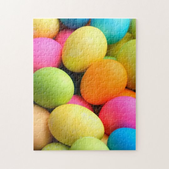 Colorful Easter Eggs Jigsaw Puzzle | Zazzle.com