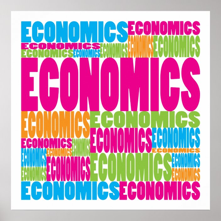 Colorful Economics Poster | Zazzle.com