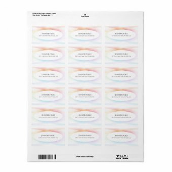 Colorful Elegant Professional Modern Simple Label | Zazzle