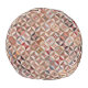 Colorful Elegant Vintage Patchwork Quilt Pattern Pouf | Zazzle