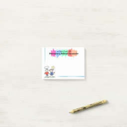Colorful Elementary School Counselor Sticky Notes | Zazzle