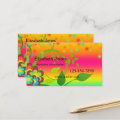 Colorful Elementary School Teacher Business Card | Zazzle
