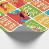 Colorful Elmo Grid Pattern Wrapping Paper | Zazzle