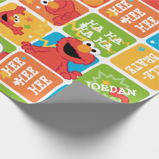 Colorful Elmo Grid Pattern Wrapping Paper | Zazzle