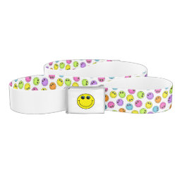 Colorful Emoji Faces Belt | Zazzle