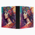 Colorful Fairy Angel Wings Fantasy Art 3 Ring Binder | Zazzle