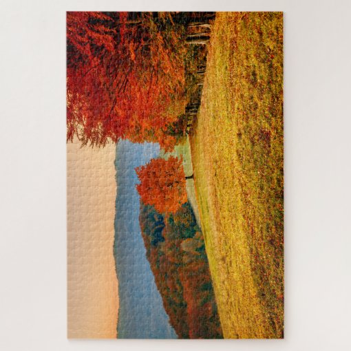 Colorful Fall Autumn Tree Landscape Jigsaw Puzzle | Zazzle